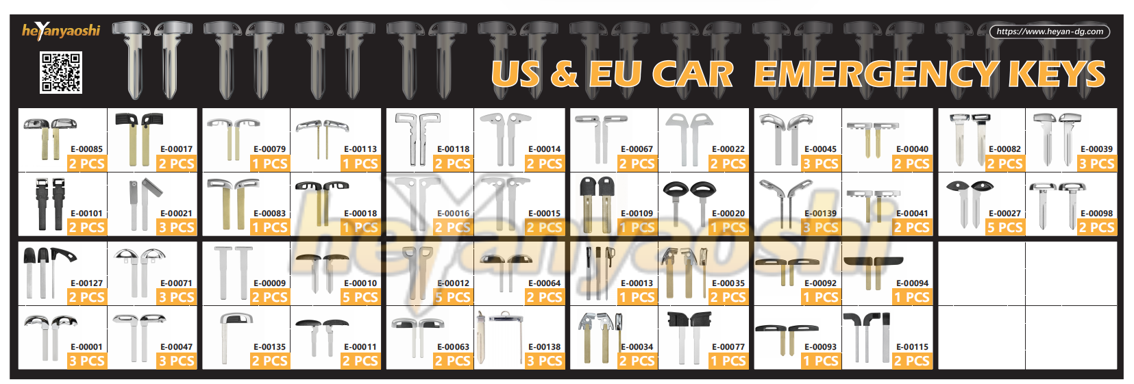 Heyan Hardware Products FactoryEmergency Key Kit for European ...